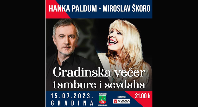 PROMO: Hanka Paldum i Miroslav Škoro – Gradinska večer tambure i ...